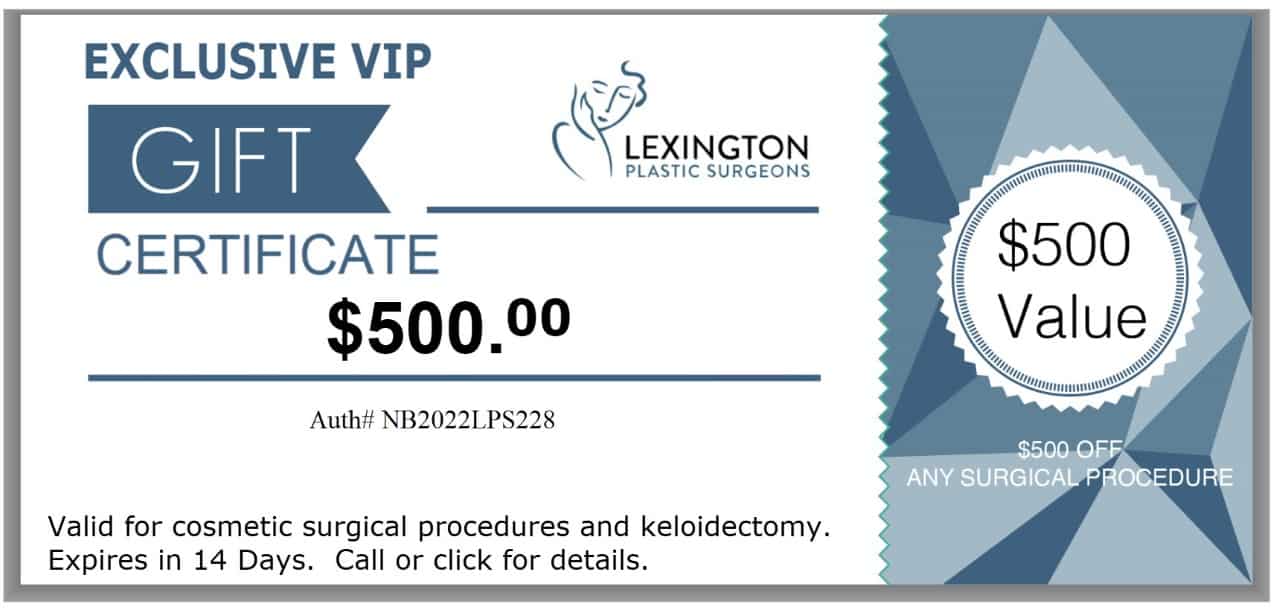 VIP Gift Certificate - Lexington Plastic Surgeons